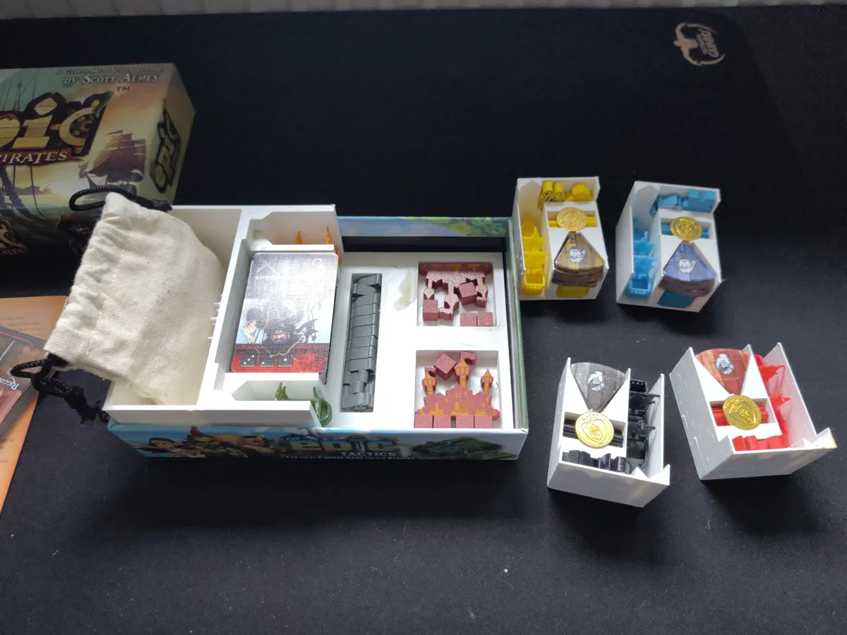 Tiny Epic Pirates Organizer - Free 3D Print Model - MakerWorld