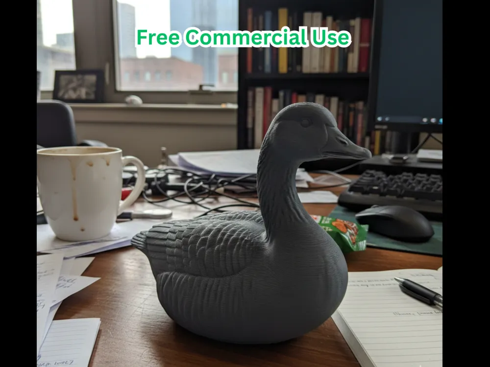 Canada Goose Sitting Statue - Free 3D Print Model - MakerWorld