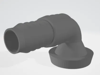 Washing Machine 90-degree Elbow Connector PLA - Free 3D Print Model ...