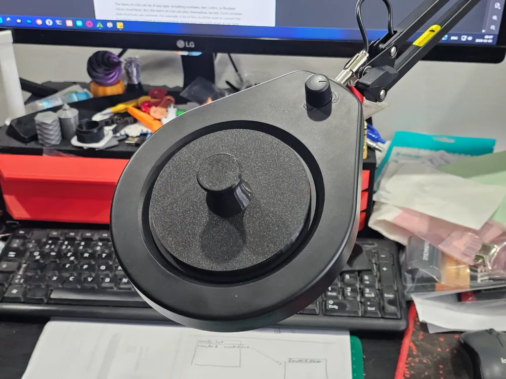 Dust Cover for Magnifying Glass Lamp - Free 3D Print Model - MakerWorld