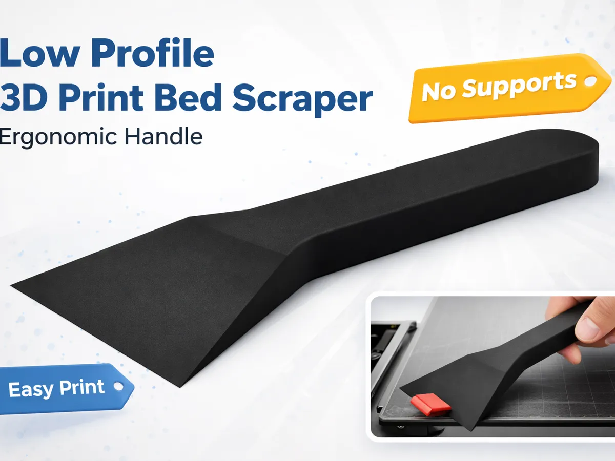 Bed Scraper for 3D Printer Build Plates - Free 3D Print Model - MakerWorld