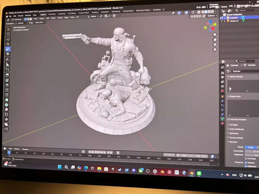 Days Gone nspired Post-Apocalyptic Survivor Figure - Free 3D Print ...