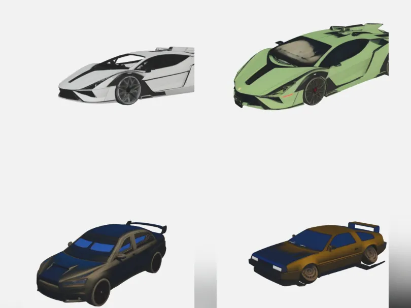 Vehicle Bundle - GTA / Roblox - Free 3D Print Model - MakerWorld