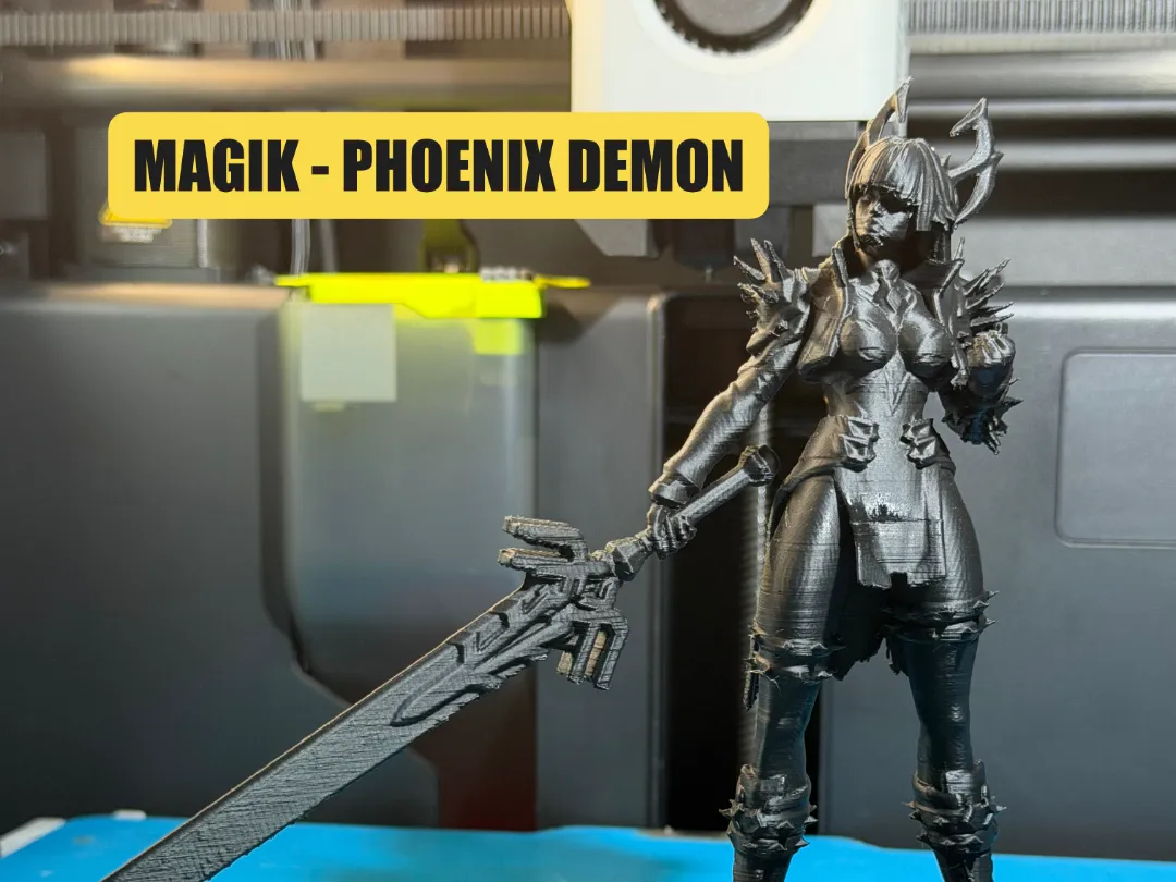 Magik Phoenix Demon - Fan Art Sculpture - Free 3D Print Model - MakerWorld