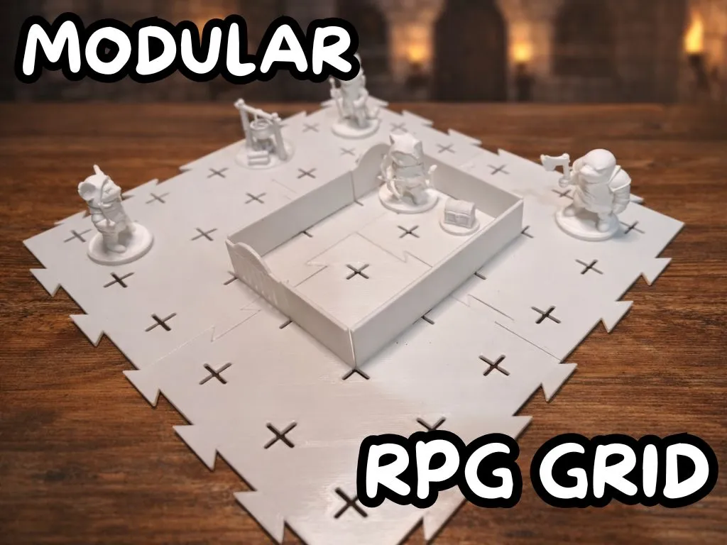Modular RPG Grid Map - Free 3D Print Model - MakerWorld
