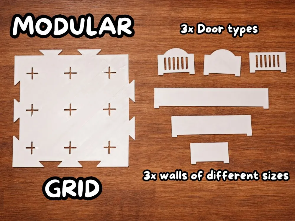 Modular RPG Grid Map - Free 3D Print Model - MakerWorld