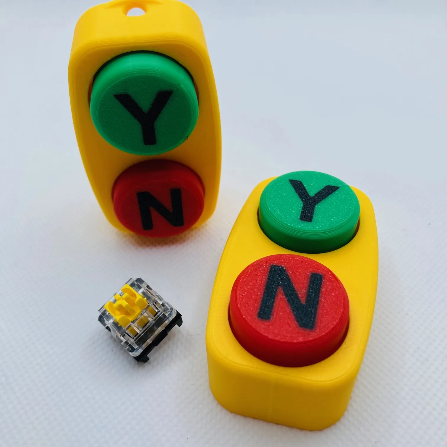 Bluey Yes No Clicker Button Fidget (~1 hour print) - Free 3D Print ...