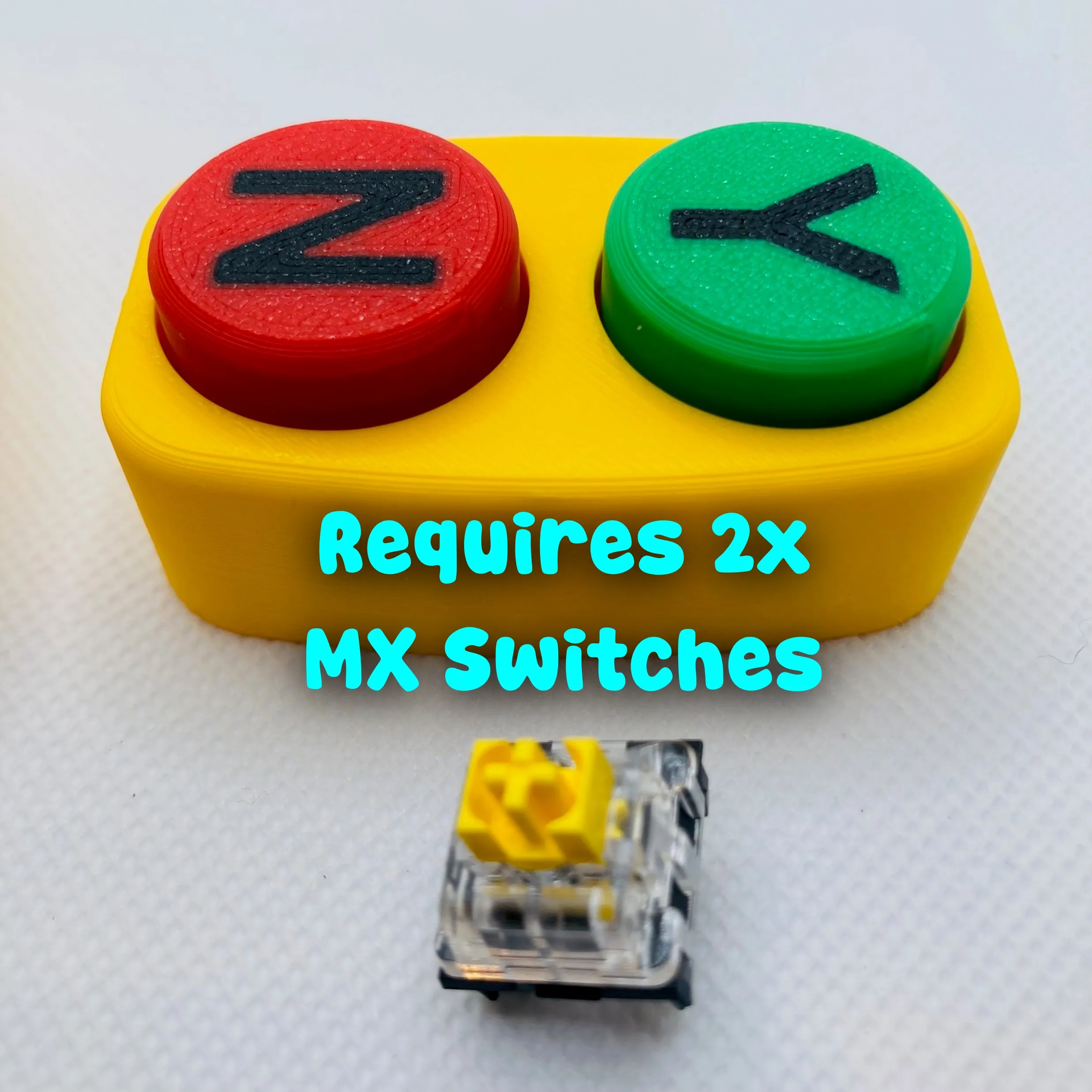 Bluey Yes No Clicker Button Fidget (~1 hour print) - Free 3D Print ...
