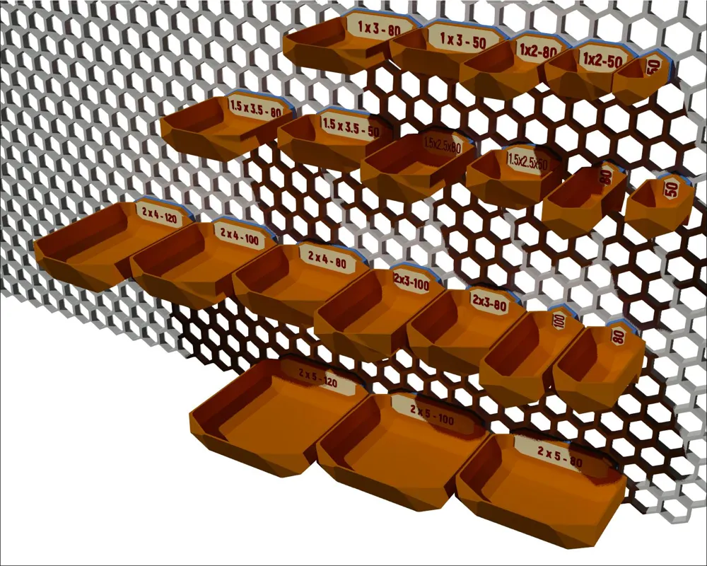 HEX BOXES for Honeycomb Storage Wall (HSW) - Free 3D Print Model ...