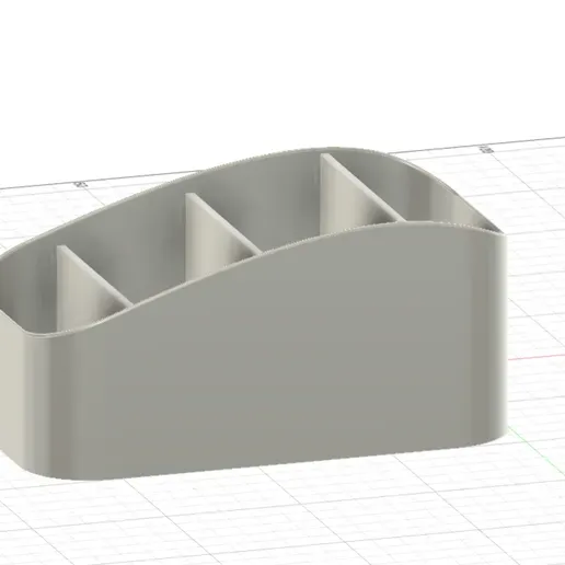 Remote Control Organizer – 4-Slot Desk Storage Box - Free 3D Print ...