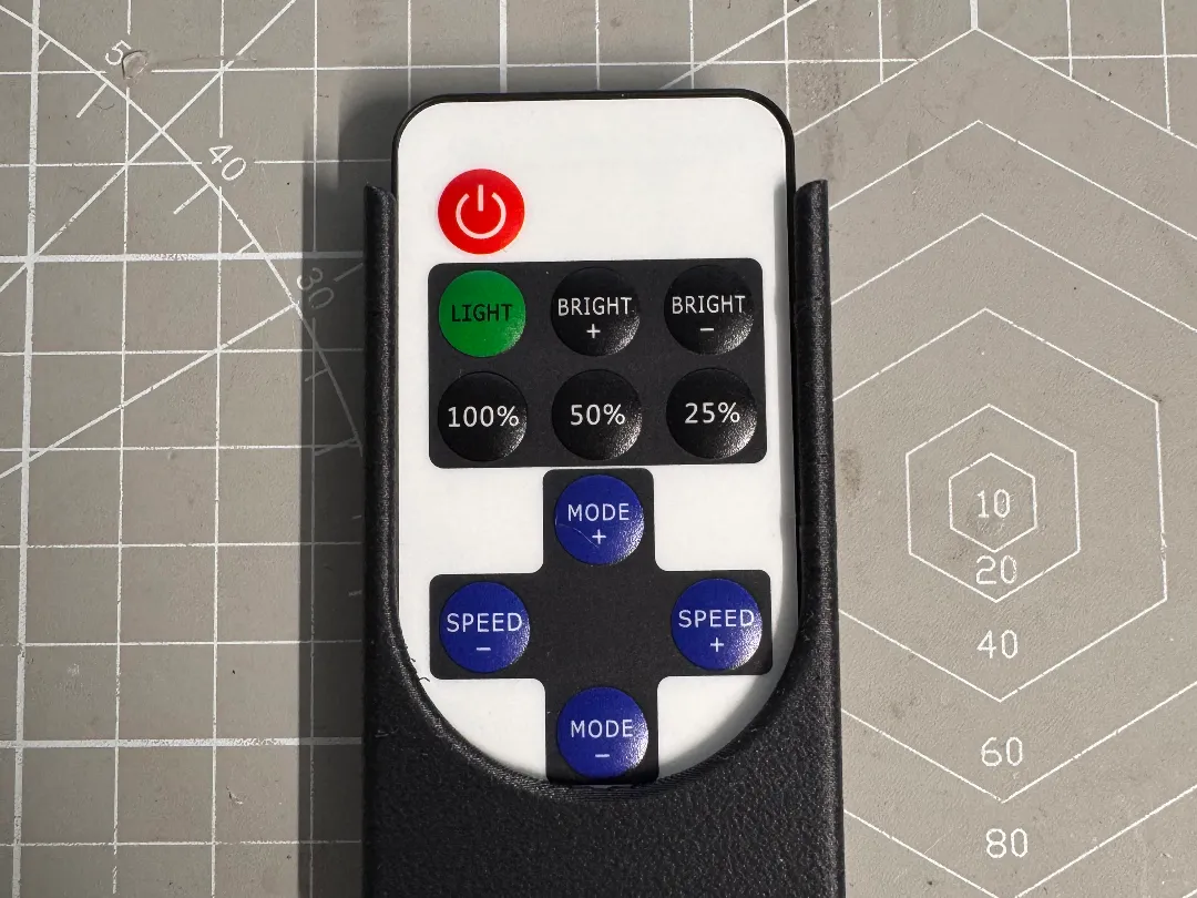 Wall Mount for an LED Strip Remote Control - Free 3D Print Model ...