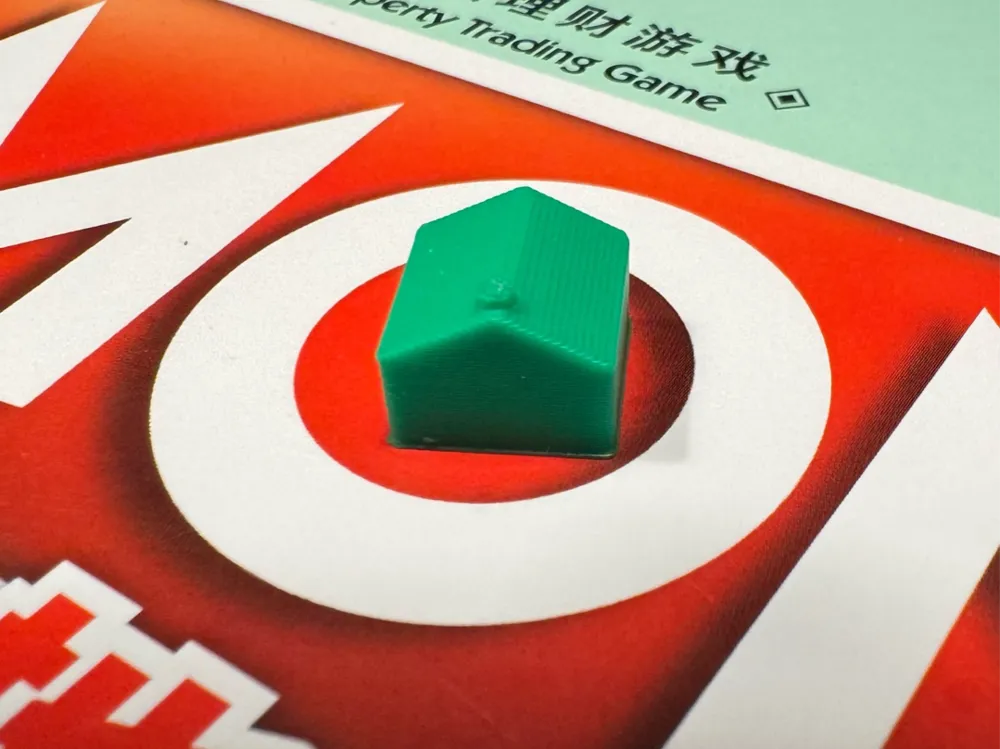 Monopoly Classic Edition Board Game House Monopoly house - Free 3D ...