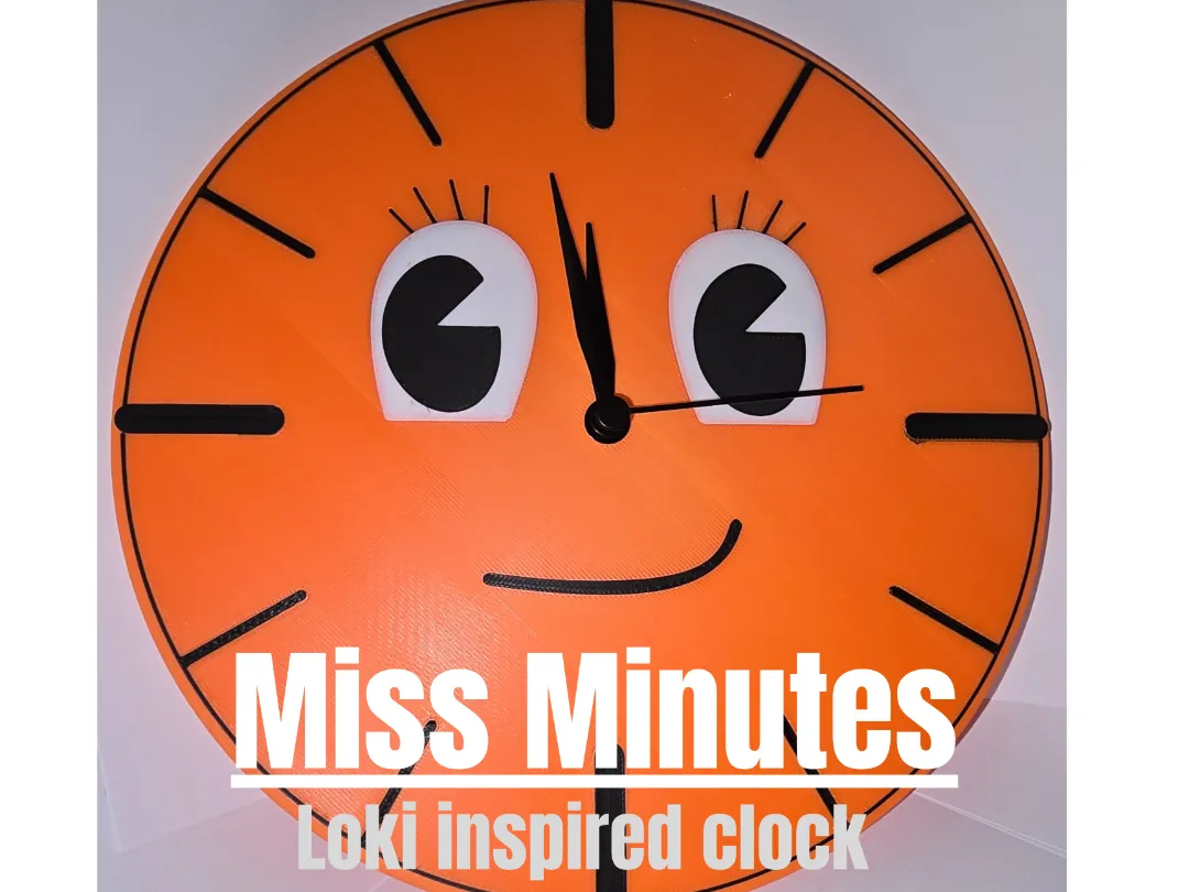 Miss Minutes Loki Inspired Clock - Free 3D Print Model - MakerWorld