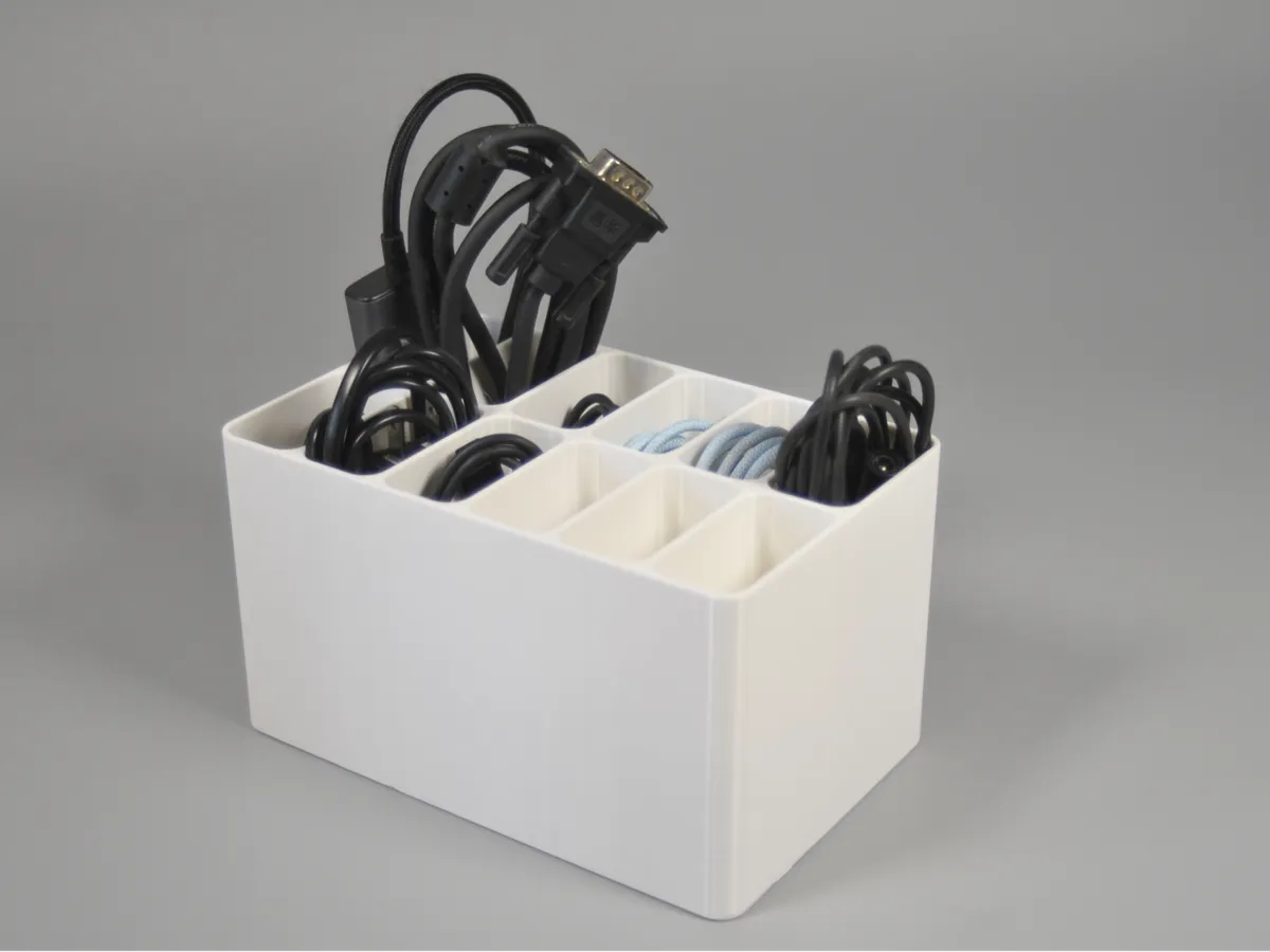 Cable Organizer Box One - Free 3D Print Model - MakerWorld