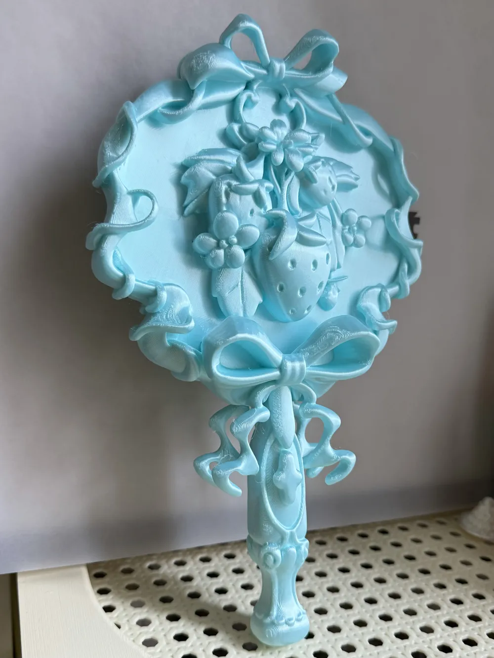 Retro Strawberry Garden Hand Mirror Strawberry Garden Mirror - Free 3D ...