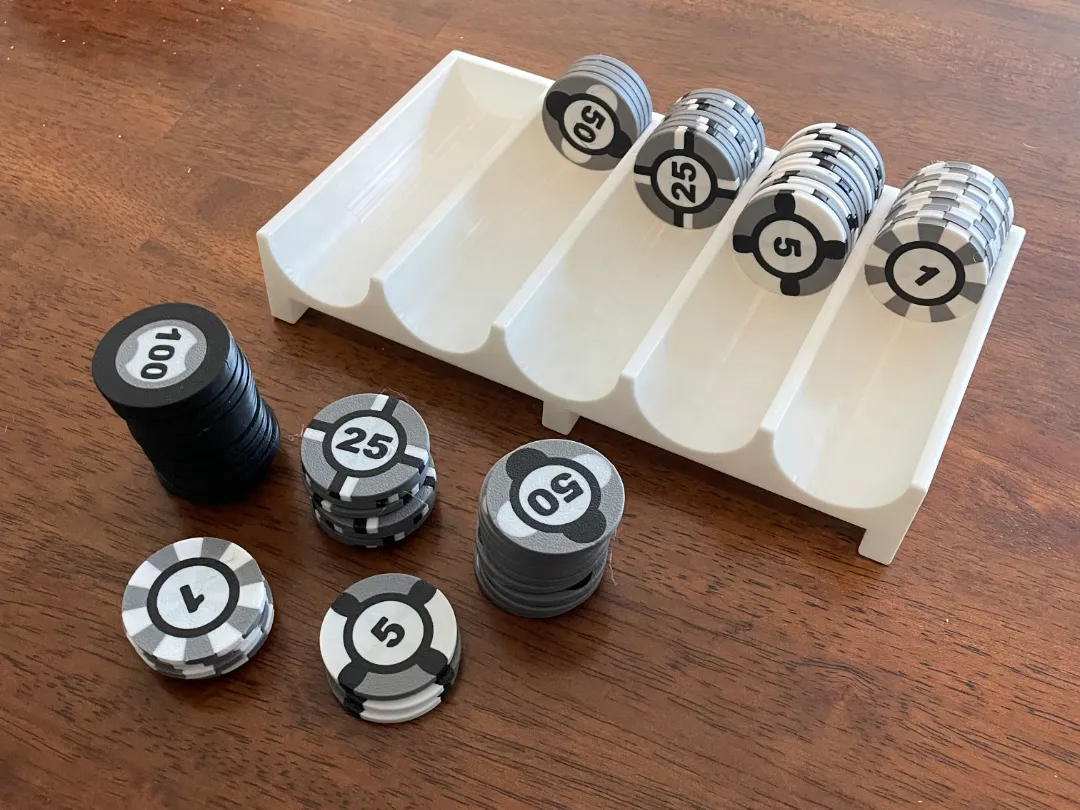 ProDeck Poker Chips & Rack System - Free 3D Print Model - MakerWorld
