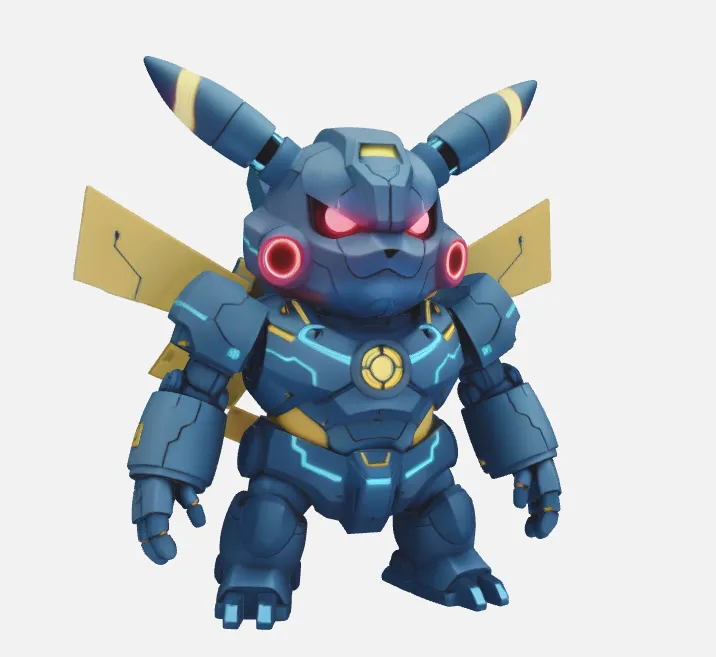 Mecha-Pikachu - Modelo gratuito para impressão 3D - MakerWorld