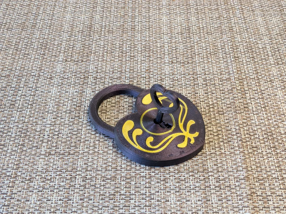 The Heart Lock: Functional 3D-Printed Padlock - Free 3D Print Model ...