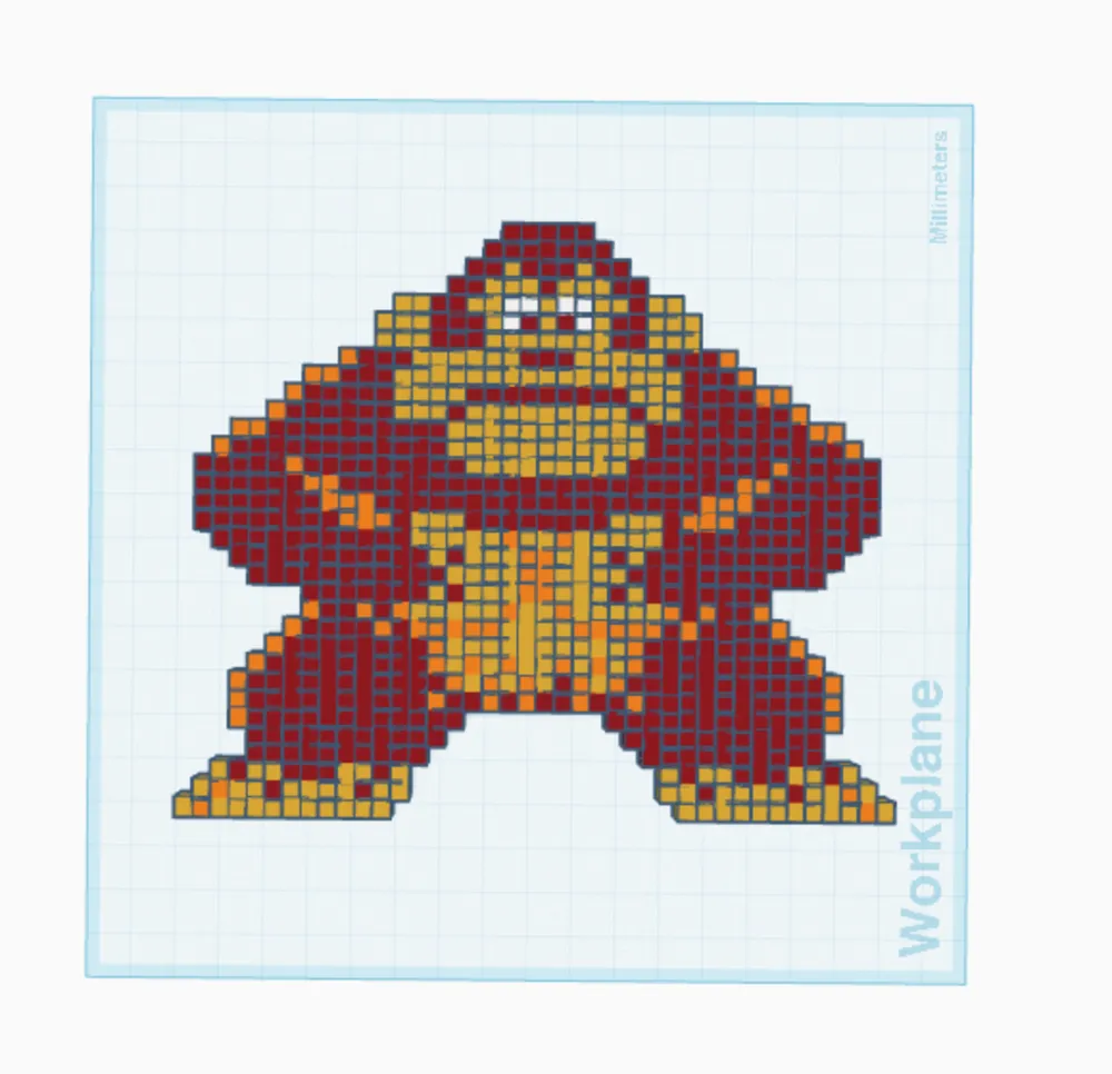 Donkey Kong 8-Bit 2D - Free 3D Print Model - MakerWorld