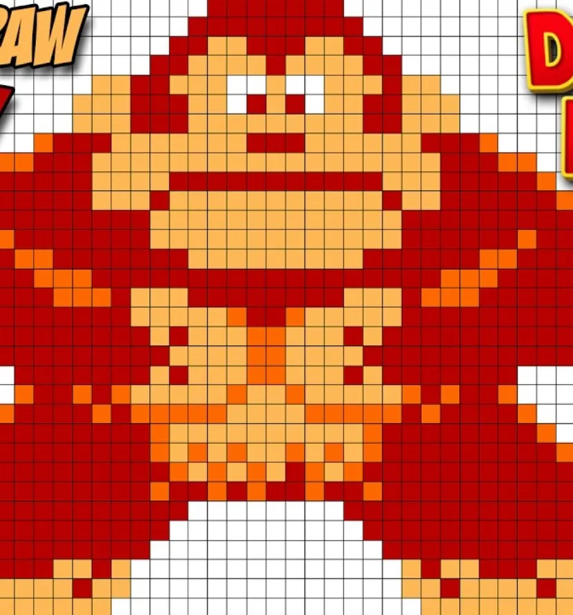 Donkey Kong 8-Bit 2D - Free 3D Print Model - MakerWorld