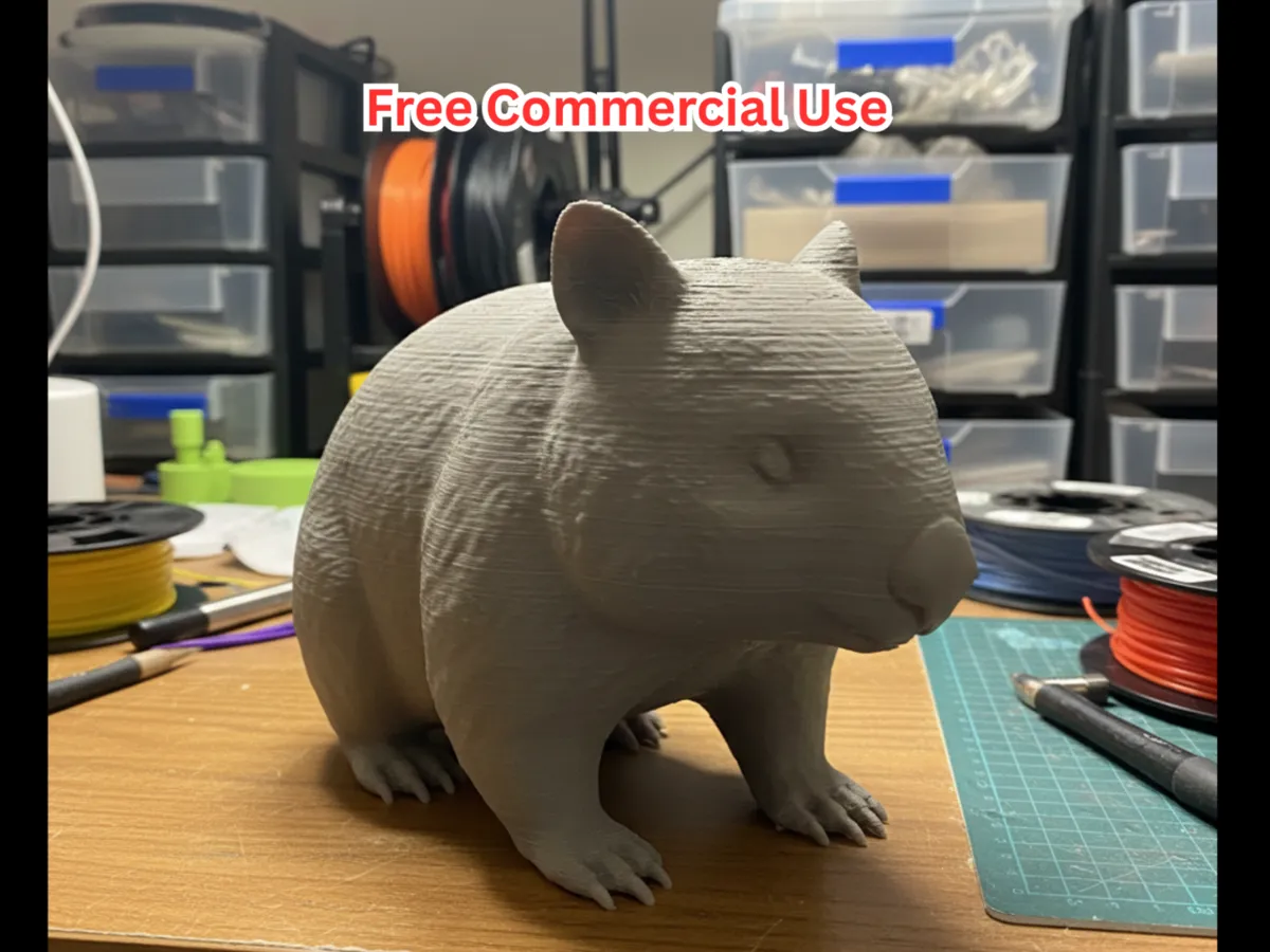 Wombat-Statue – Australisches Outback – Kostenloses 3D-Druckmodell ...