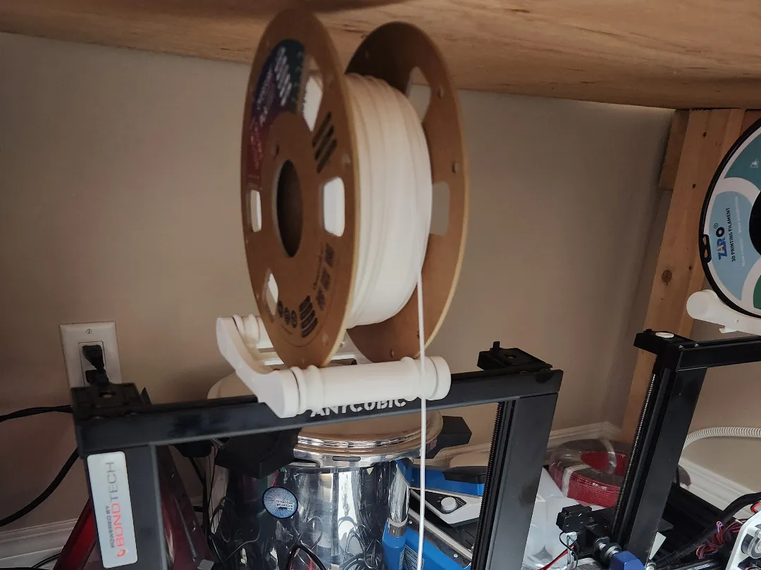 Ultimate Spool Holder W/ Top Mount Extrusion Clip - Free 3D Print Model ...