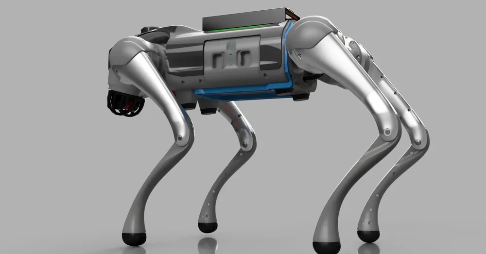 3Dプリント Unitree Go2ロボット犬の半分のスケールモデル！ - 無料3Dモデル -MakerWorld