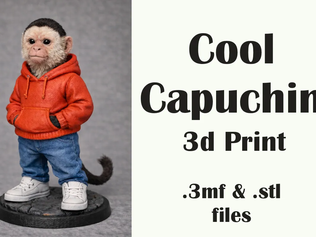 Cool Capuchin - Free 3D Print Model - MakerWorld