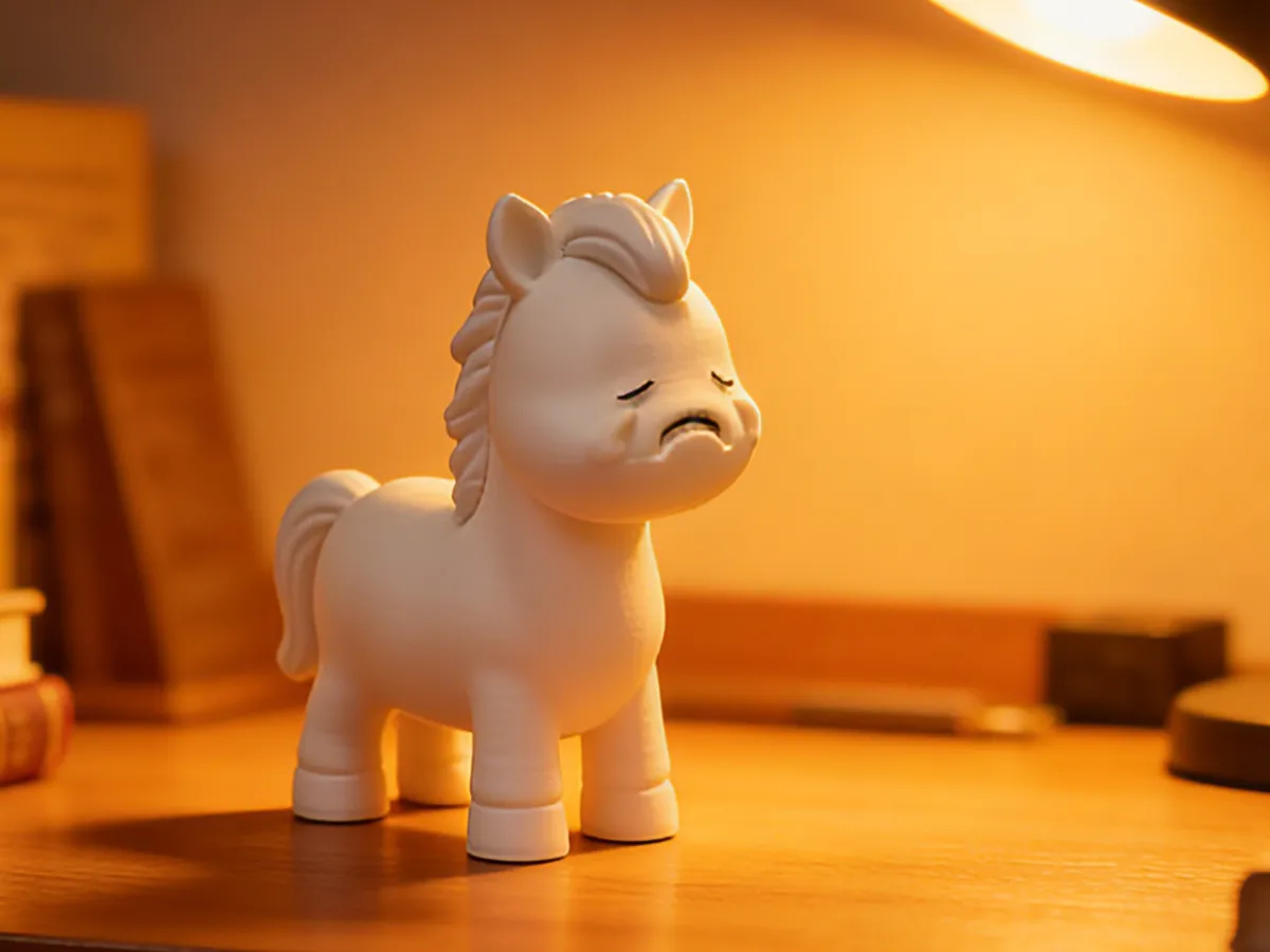 【Crying Horse】Ugly-Cute Overworked Worker Figurine - Free 3D Print ...