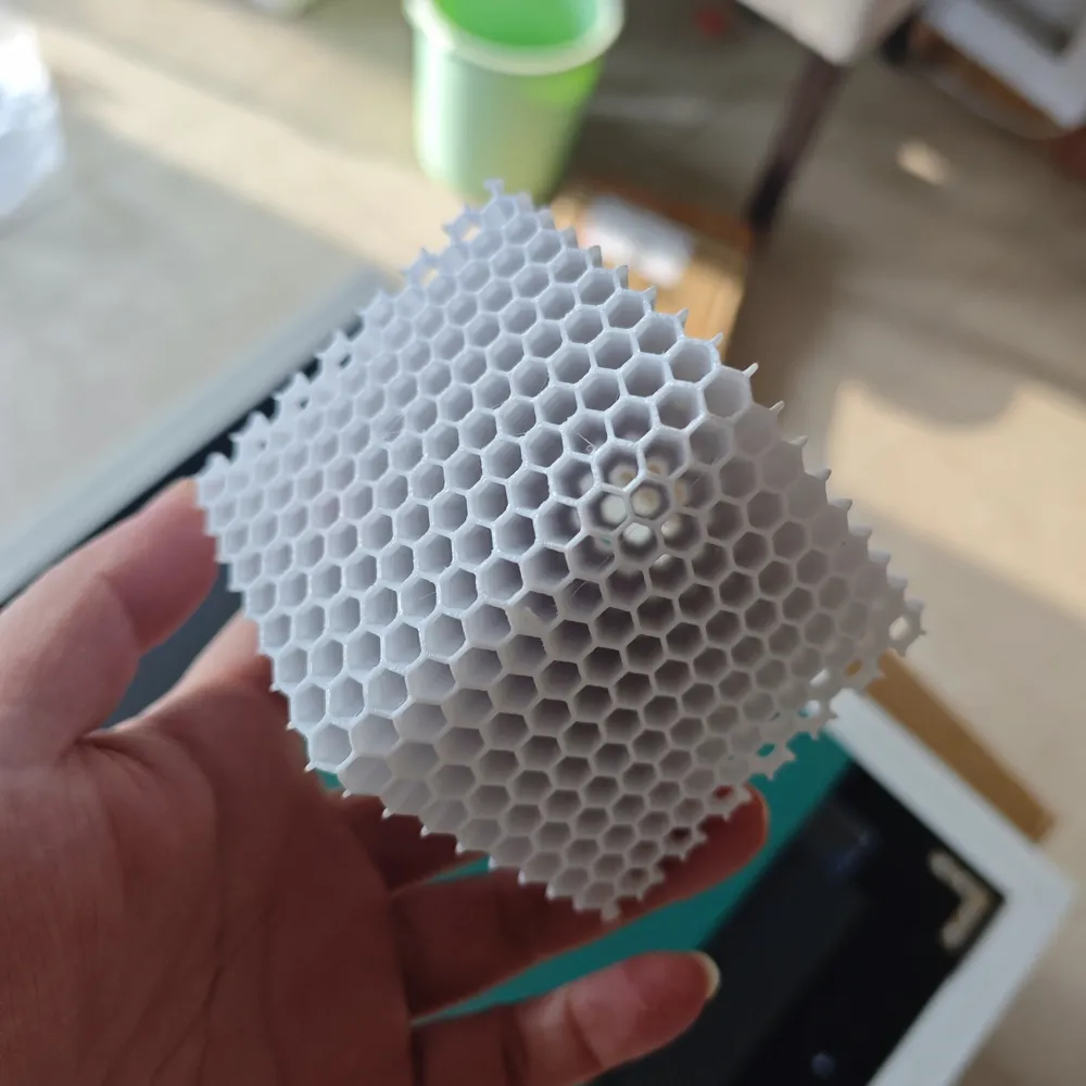 Slanted Cube 45-Degree Honeycomb Hollow-Out, Easy to Print Hideout Toy ...
