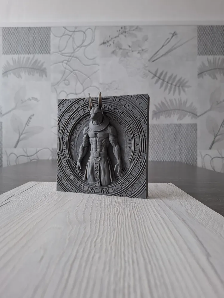 Anúbis - Escultura em Relevo - Modelo gratuito para impressão 3D ...