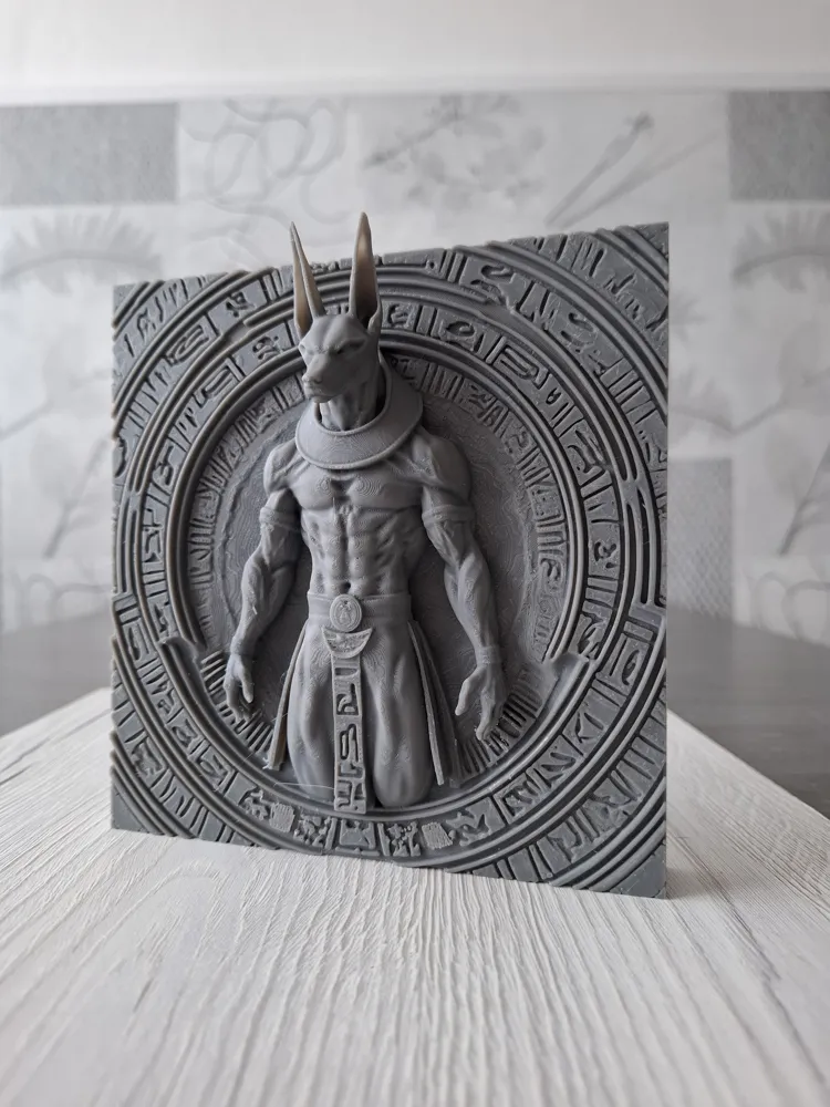Anúbis - Escultura em Relevo - Modelo gratuito para impressão 3D ...
