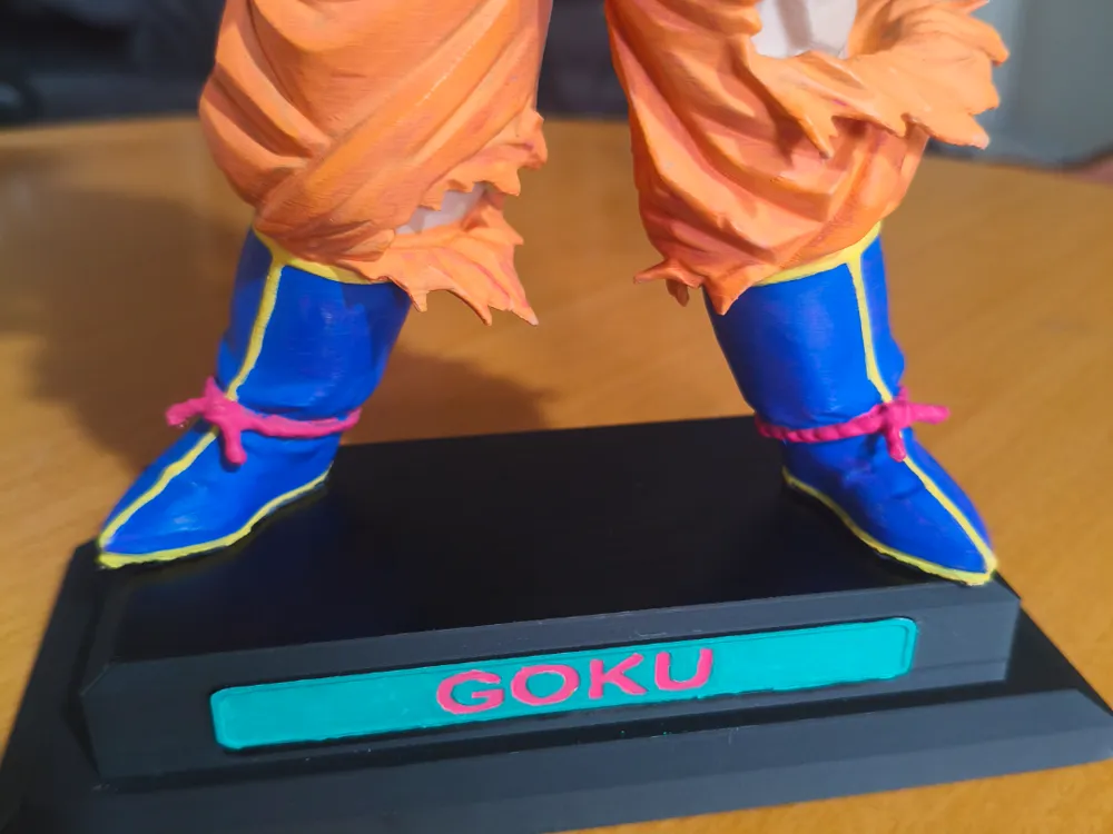 Goku figure base - Free 3D Print Model - MakerWorld