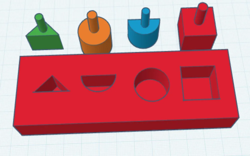 Shape puzzle for babies/toddlers - Free 3D Print Model - MakerWorld