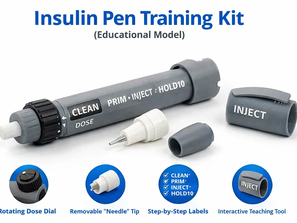 Insulin Pen Training Kit - Free 3D Print Model - MakerWorld