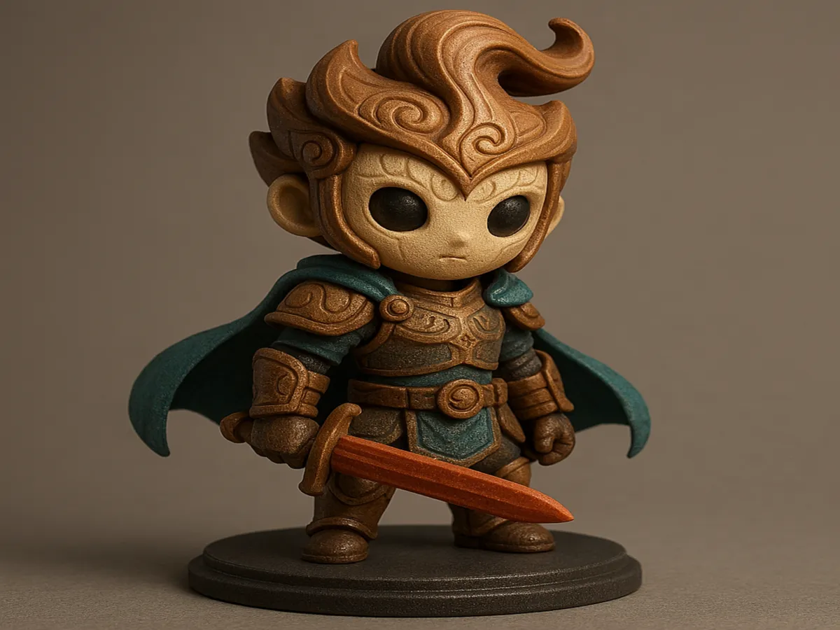 Mini Guardian of the Ember Realm - Free 3D Print Model - MakerWorld