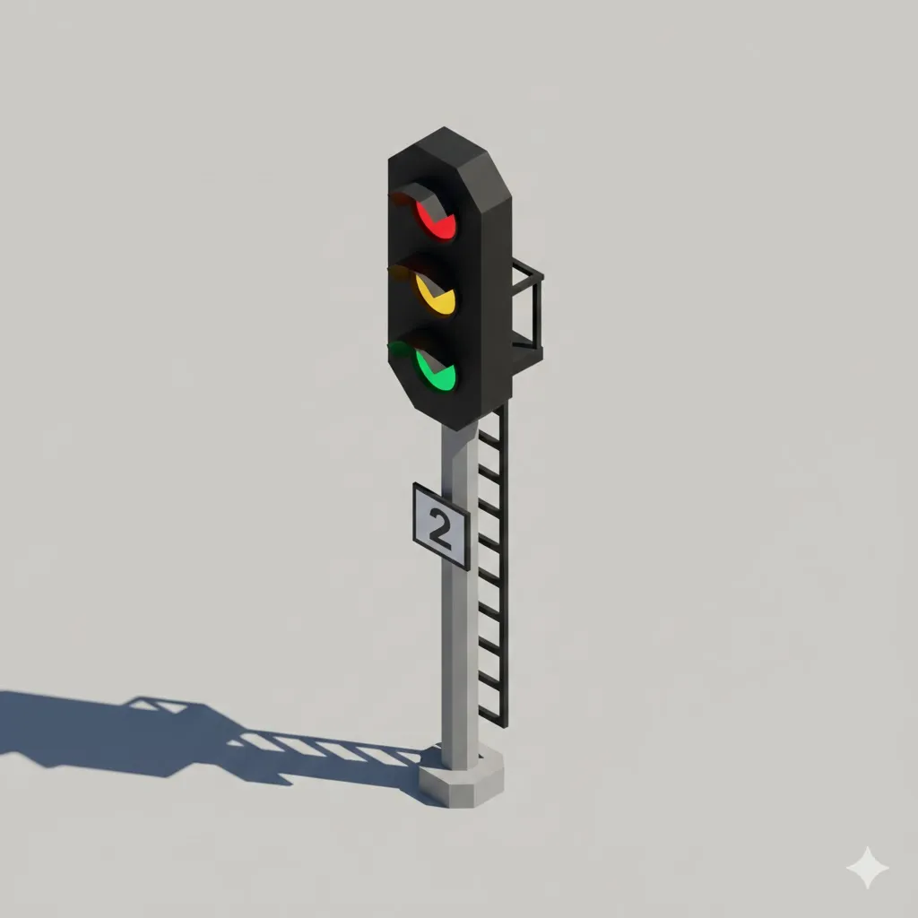 Low Poly Train Signal - Free 3D Print Model - MakerWorld