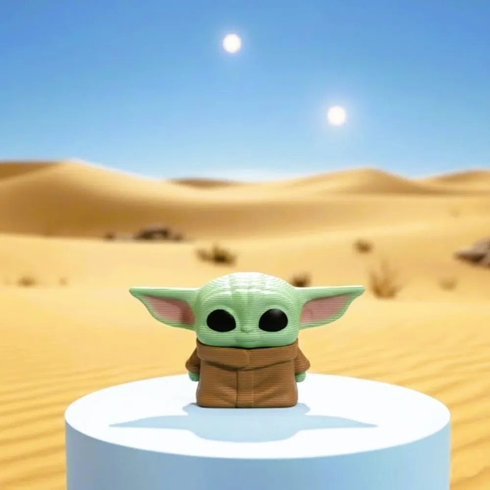 Baby Yoda (Star Wars) - Chibi Cube Figurine - Free 3D Print Model ...