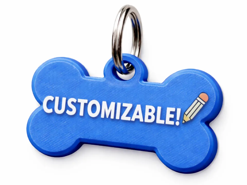 Dog bone inspired Dog tag - Free 3D Print Model - MakerWorld