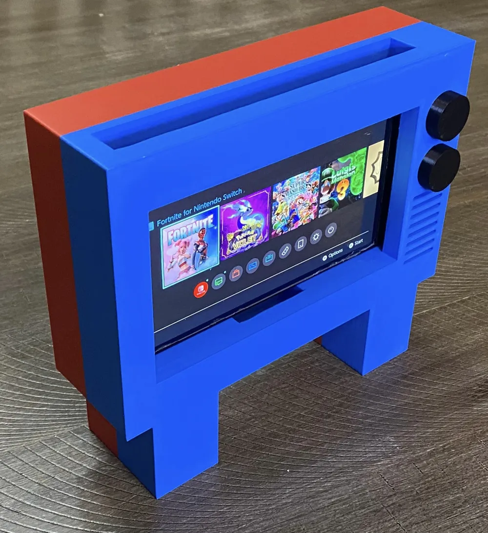 Nintendo Switch V1/V2 & OLED 1980's TV Dock Stand - Free 3D Print Model ...