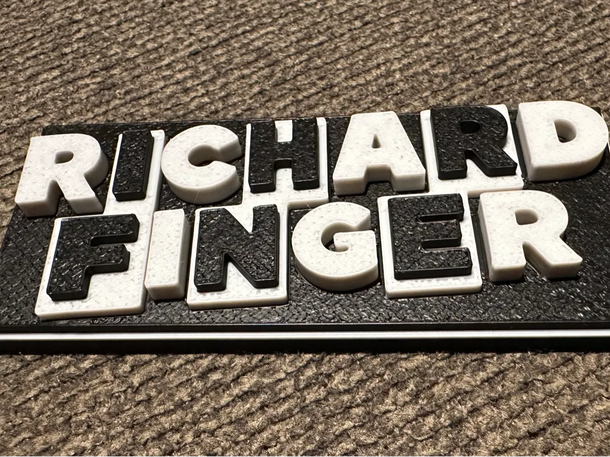 Richard Finger (Cartoon Network 3D Logo) - Free 3D Print Model - MakerWorld