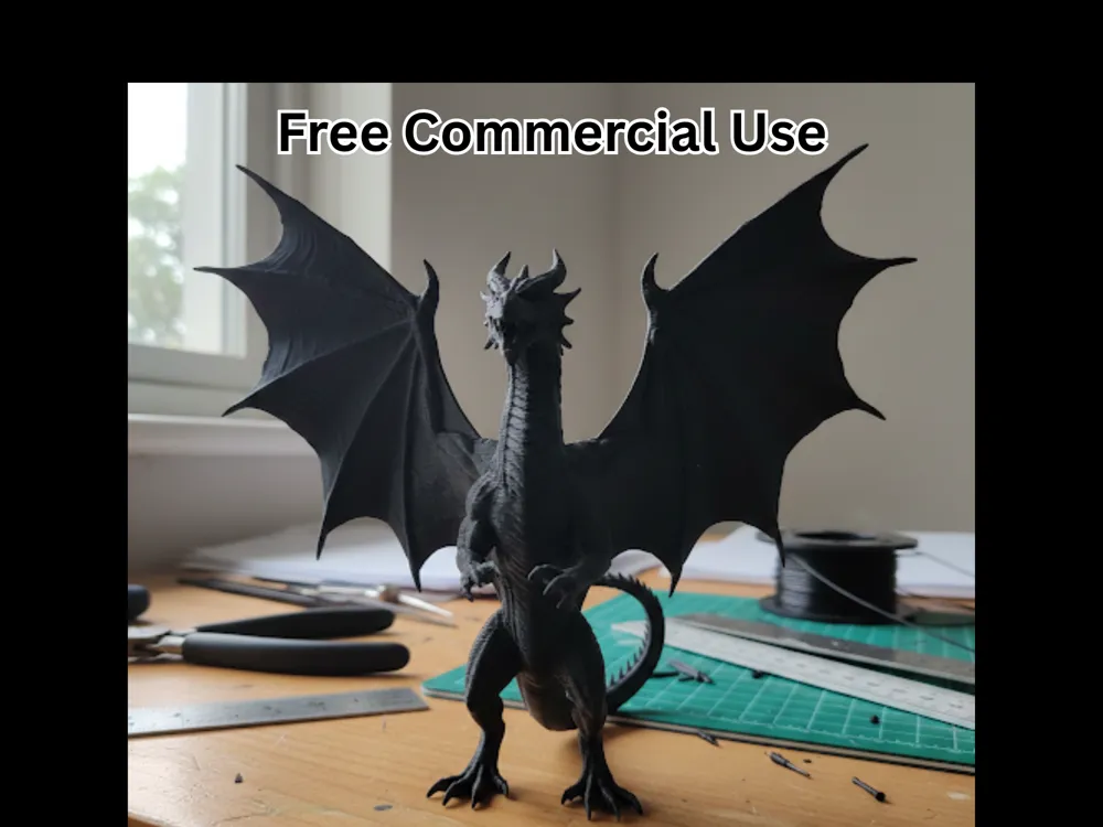 Winged Guardian Dragon - Free 3D Print Model - MakerWorld