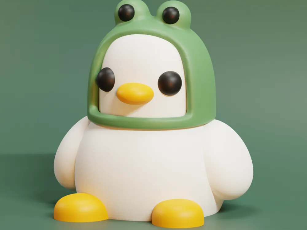 Cute Frog Duck - Free 3D Print Model - MakerWorld