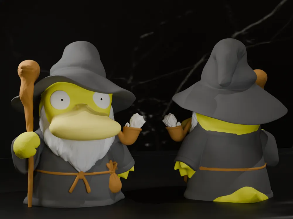 PsyduckXGandalf-Pokemon & Lord of the Rings mashup - Free 3D Print ...