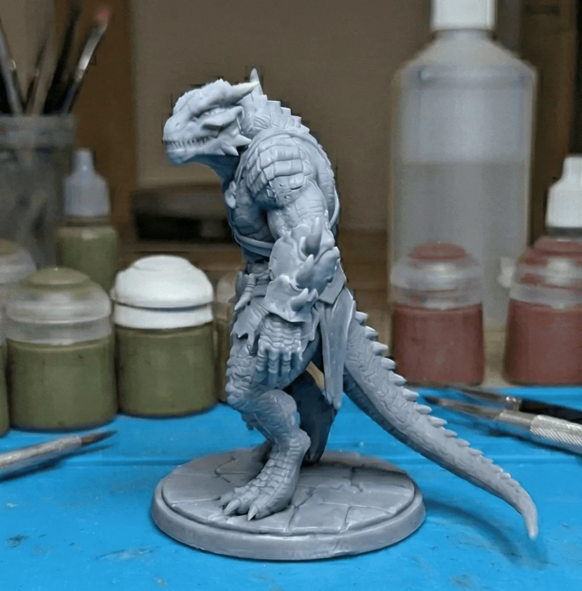 Scalebound Reaver - Lizardfolk Warrior Barbarian - Free 3D Print Model ...