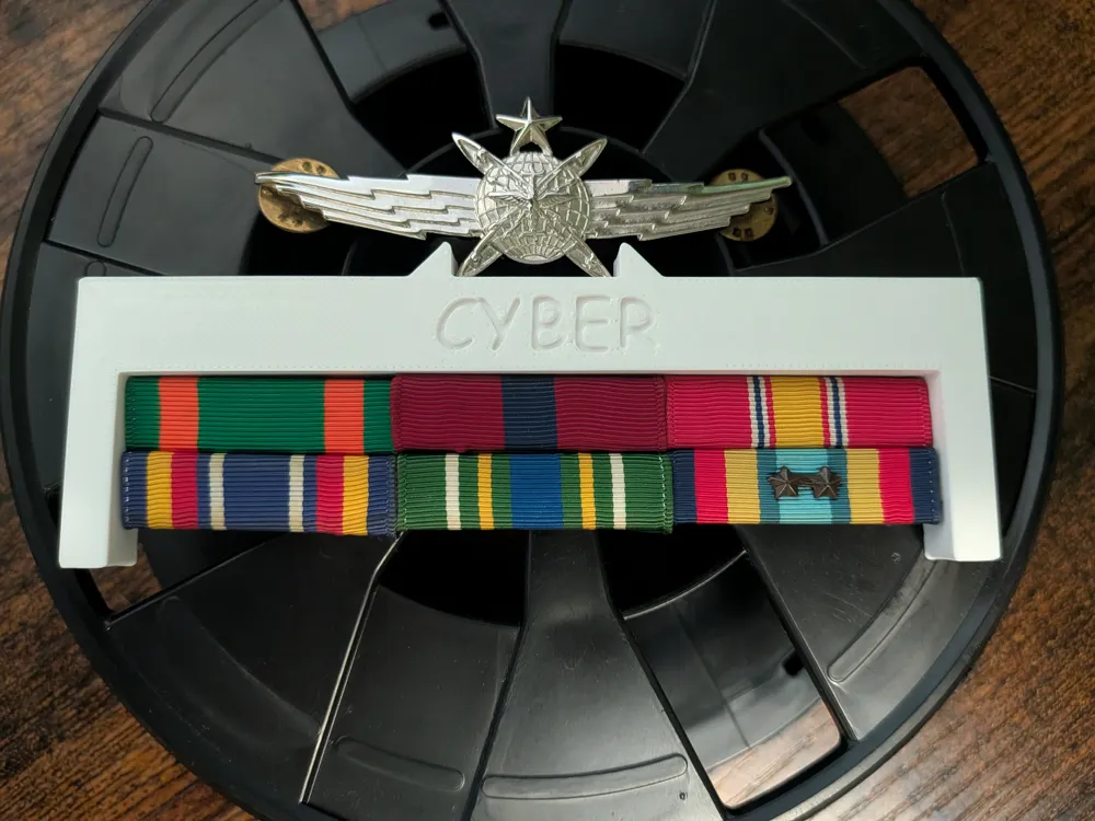 USAF Cyber Occupational Badge Alignment Jig - Free 3D Print Model ...
