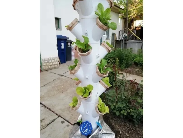 Modular Hydroponic Tower – Vertical Growing System - Free 3D Print ...