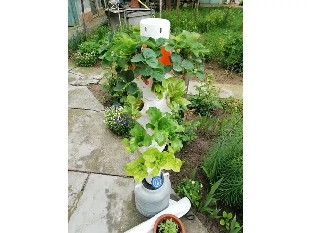 Modular Hydroponic Tower – Vertical Growing System - Free 3D Print ...