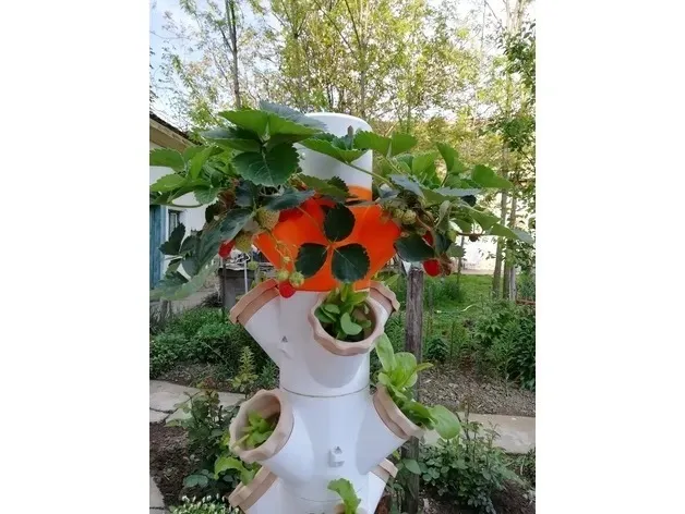 Modular Hydroponic Tower – Vertical Growing System - Free 3D Print ...