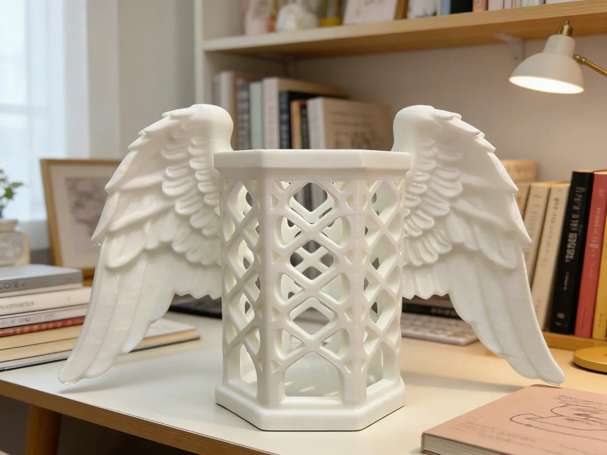 Angel Wings Filigree Makeup Brush, Pen Holder, Storage Container ...